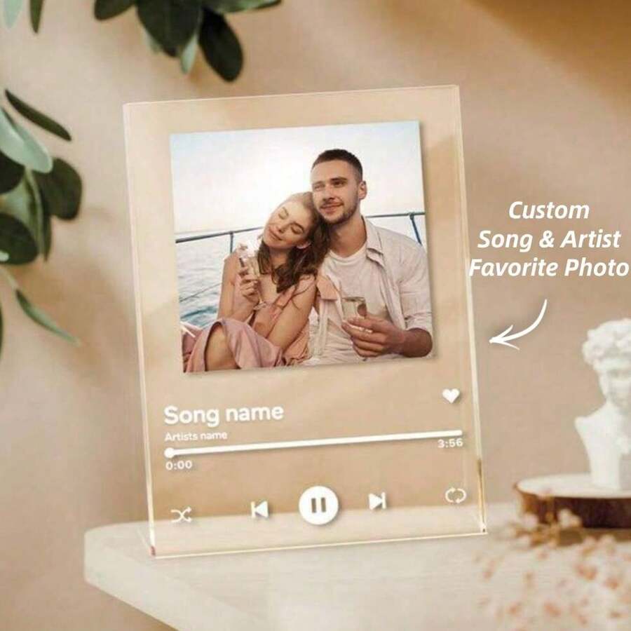 1pc Custom Music Plaque, Personalized Acrylic Plaque, Custom Couple ...