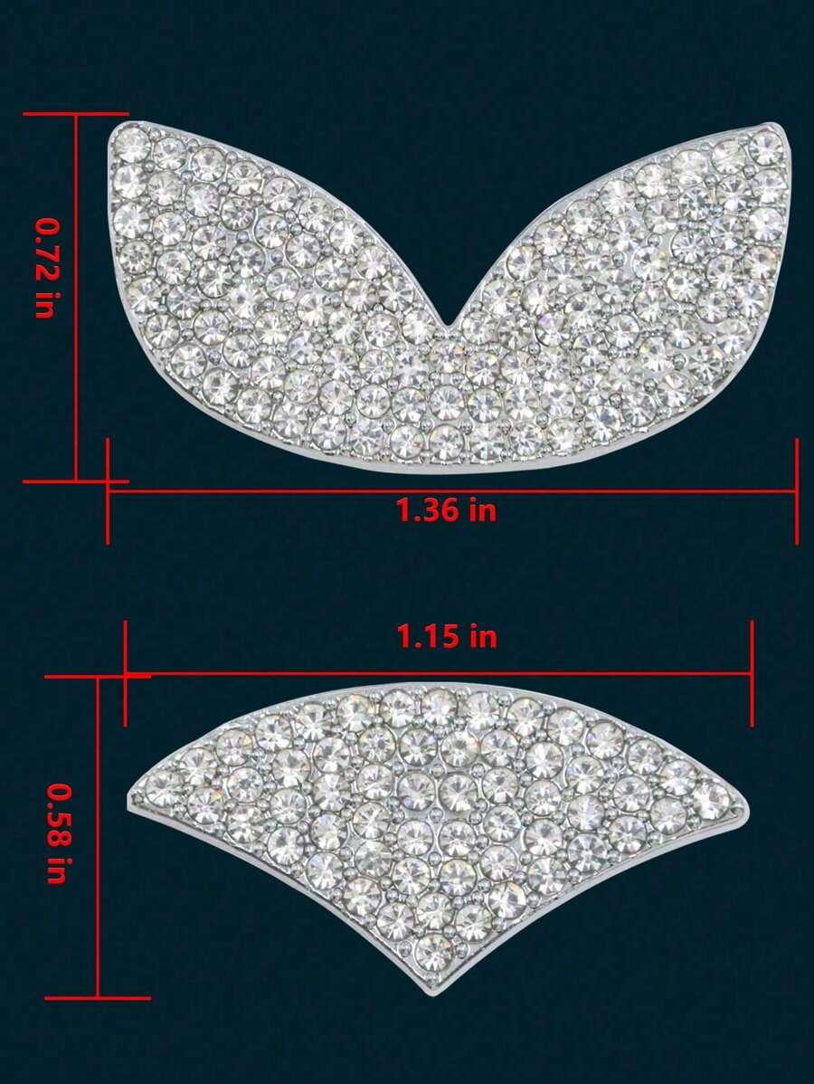 2PCs Bling Steering Wheel Decals DIY Car Diamond Car Accessories For ...