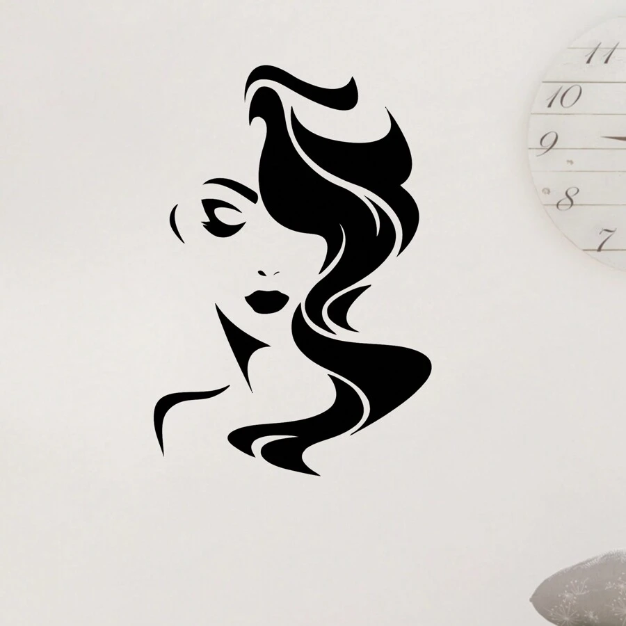 Beauty Salon Wall Sticker Hair Salon Wall Decal Home Rooms Art Decor ...