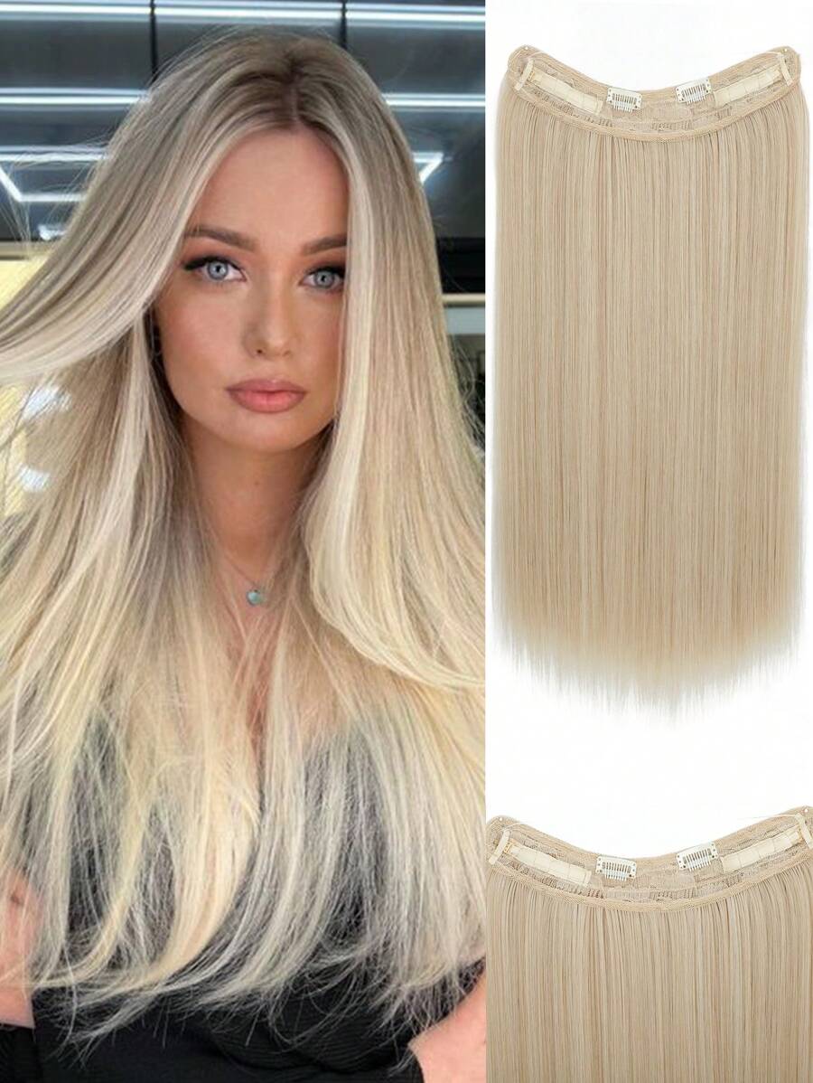 22Inch Invisible Wire Hair Extensions For Daily Use Straight Wire ...