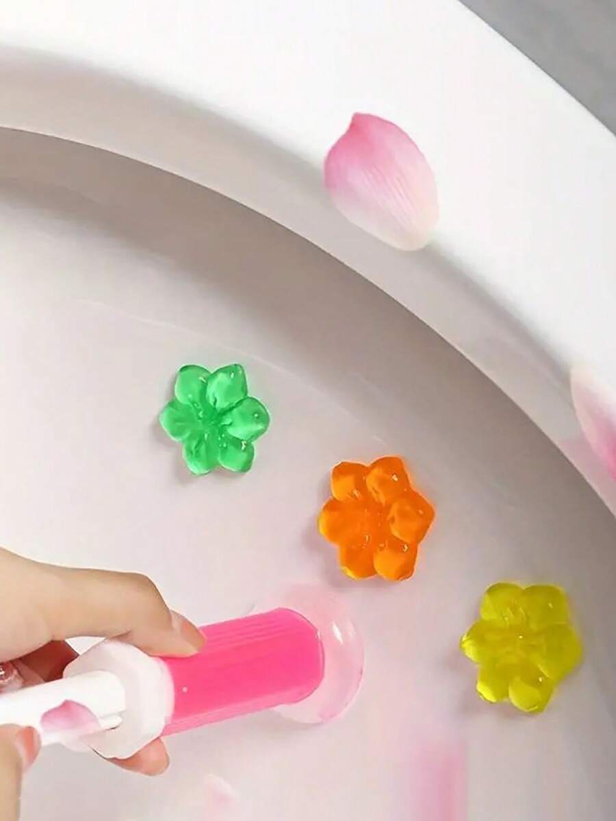 3pcs Deodorant Automatic Toilet Gel Toilet Blossom, Toilet Bowl Gel ...