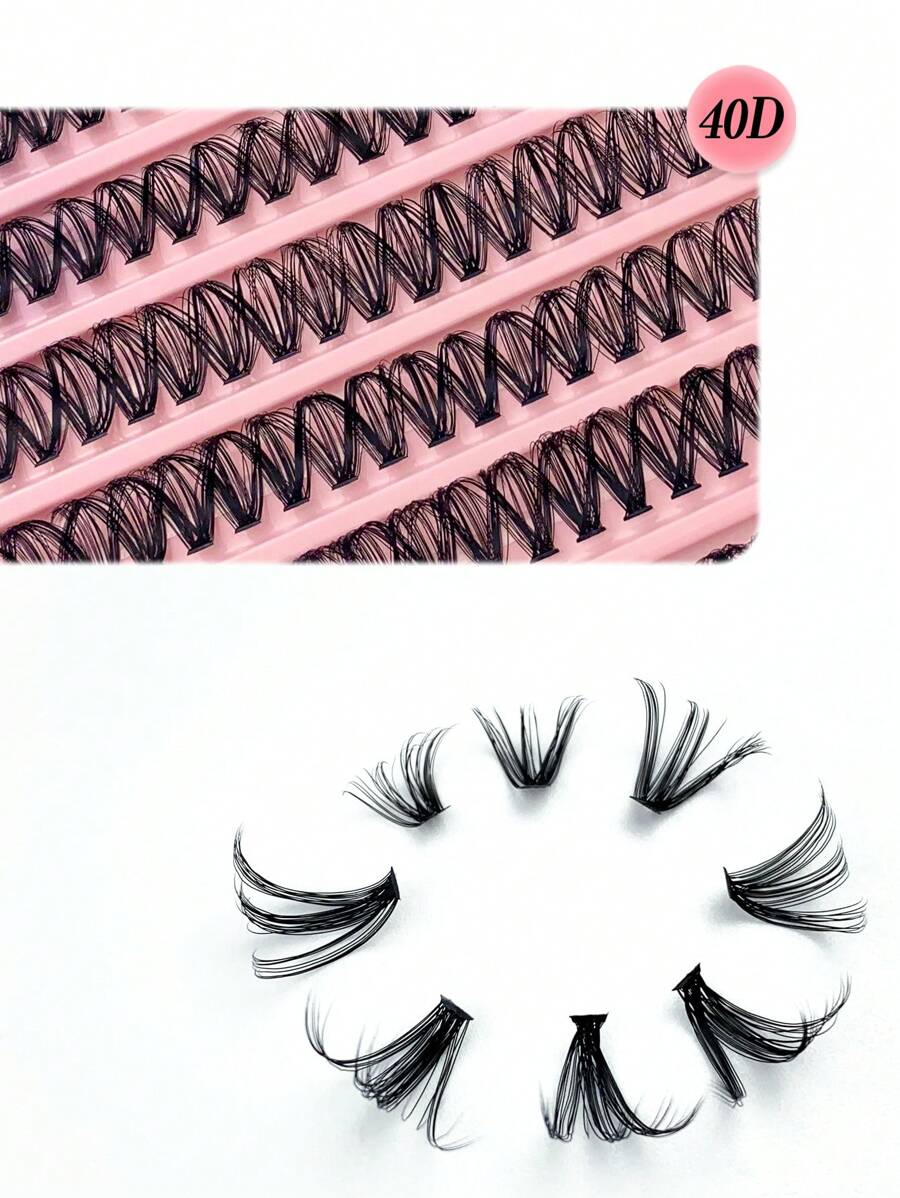 Natural Soft Thick 40d+60d Individual Eyelashes Extensions, Mixed 8 ...