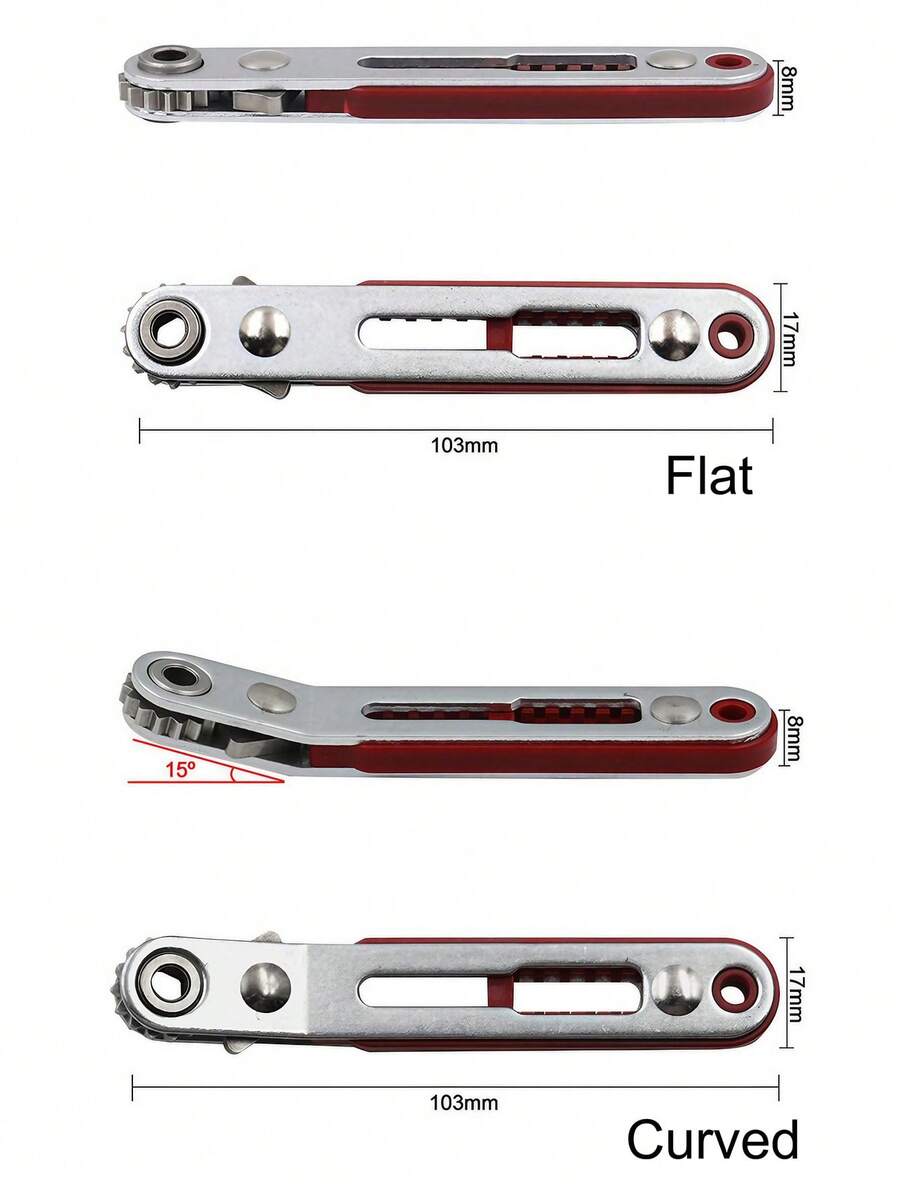 1PC Narrow Space Double-Direction Ratcheting Screwdriver Suitable For ...