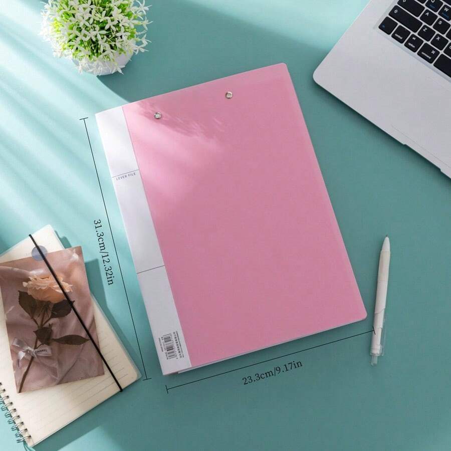 A4 Document Folder With Strong Spring Clamp, Thick Board And Morandi ...