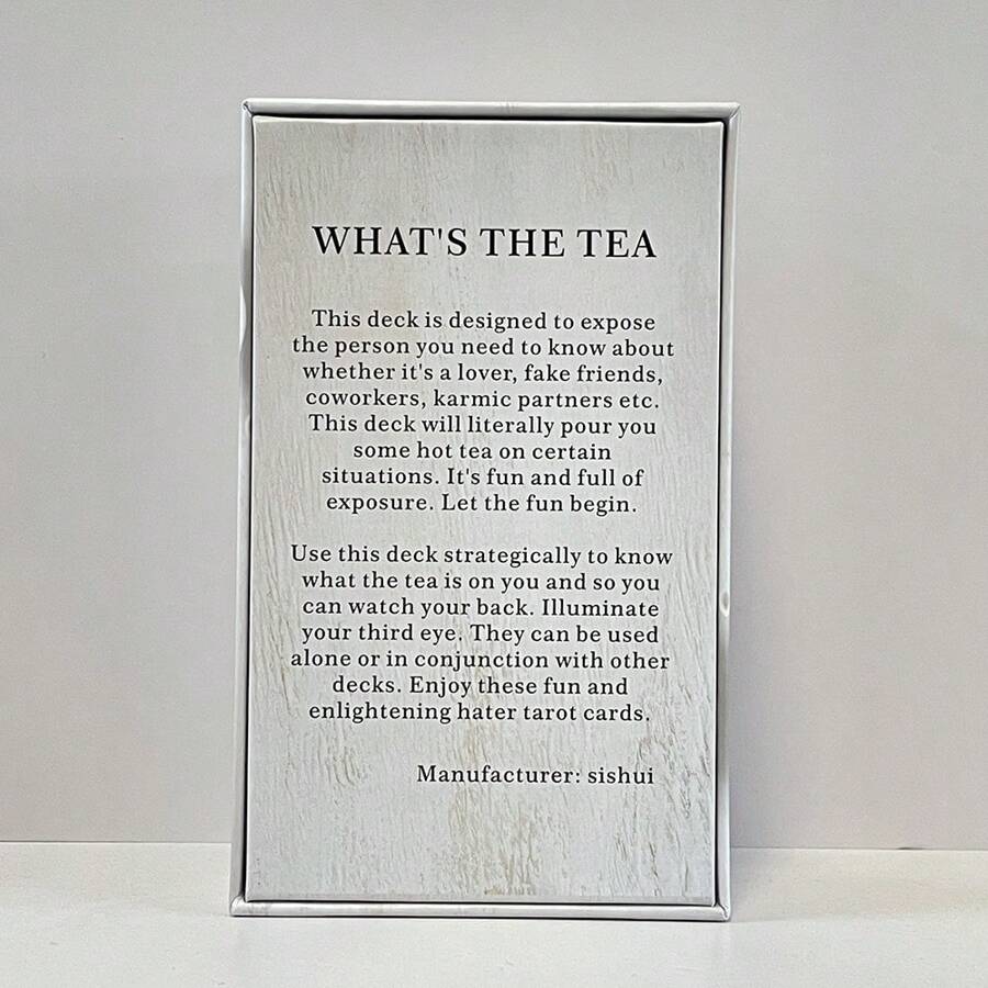 What Is The Tea Oracle Cards 12x7cm Fortune Telling Toys Prophecy Divination English Version ...