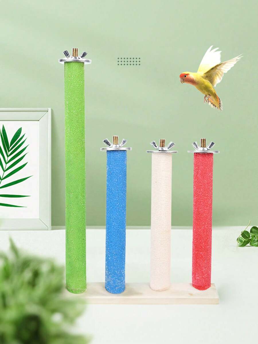 Sanded Parrot Perch Toy For Beak Grinding And Claw Trimming Accessory ...