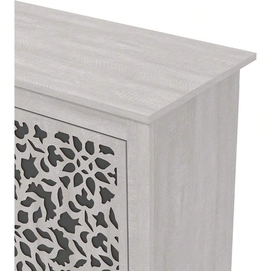 3 Sideboard Buffet Kitchen Storage Cabinet With Laser Cut Design Doors ...