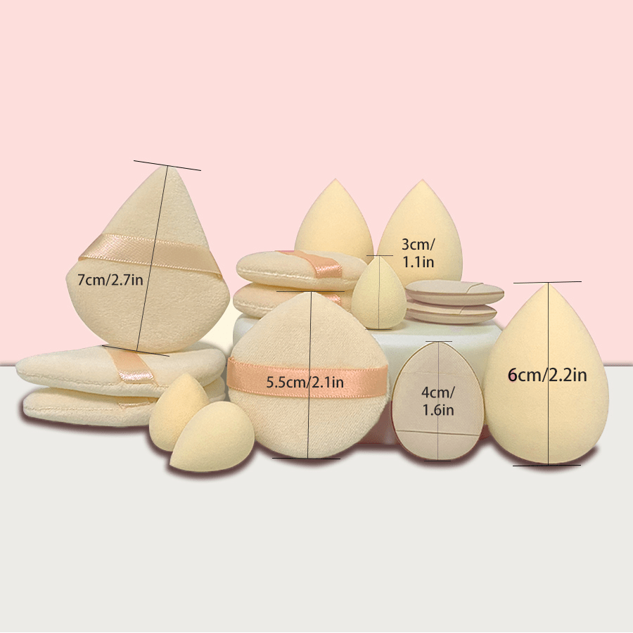 12pcs Makeup Tools Set Including Various Sizes Of Soft Beauty Blender ...