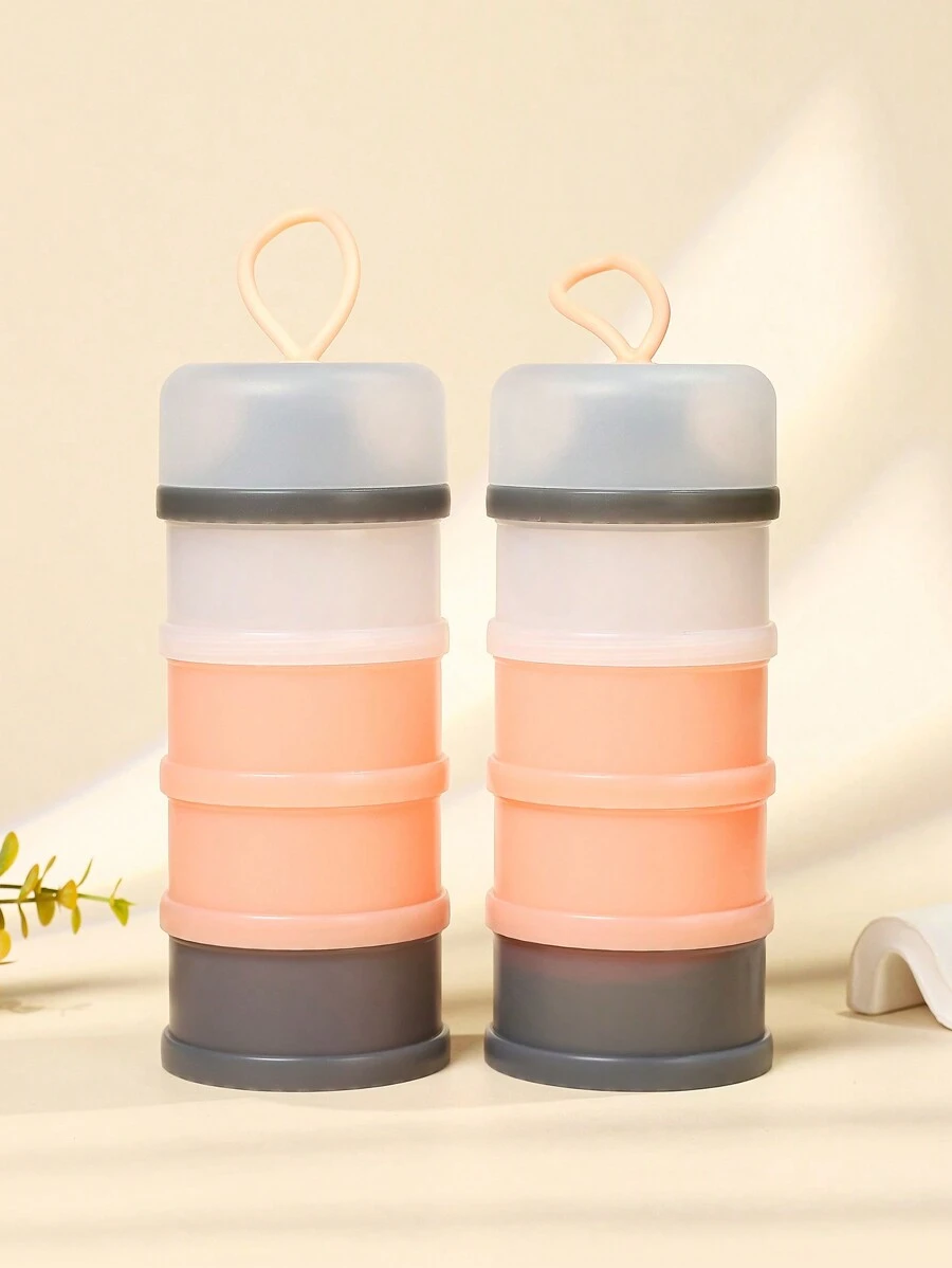 Set Of 2 Milk Powder Boxes, 4-Layer Paper Container With Independent ...