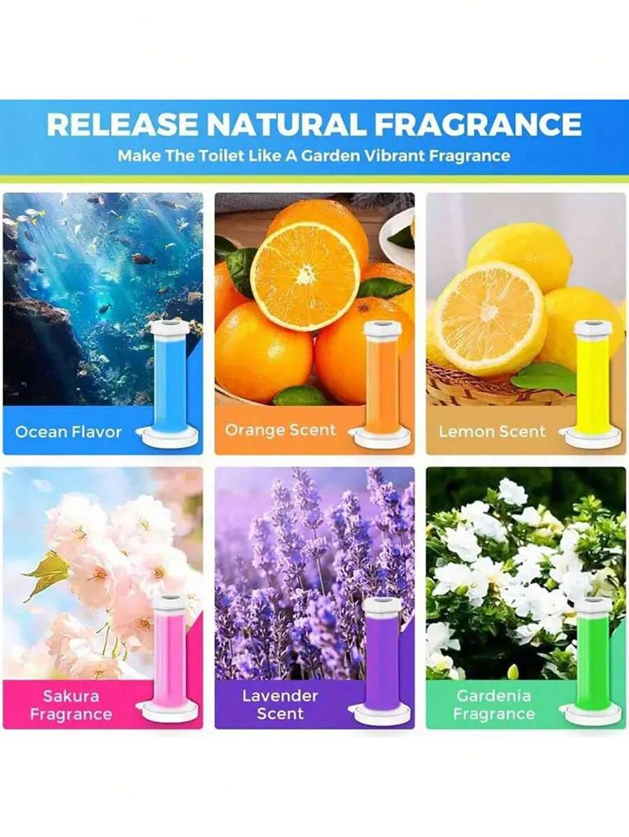 3pcs Deodorant Automatic Toilet Gel Toilet Blossom, Toilet Bowl Gel ...