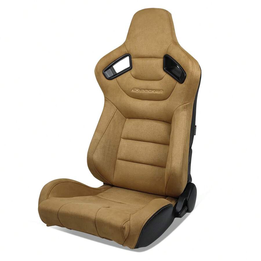 Universal Racing Seats With Dual Sliders, Suede Front + Carbon Leather ...