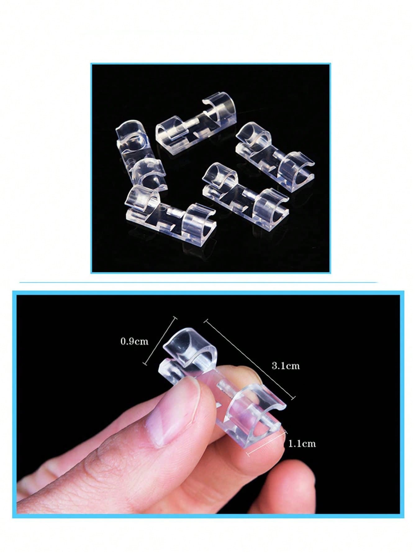 20pcs Self-Adhesive Cable Clips For Wall Cable Organizer System And ...