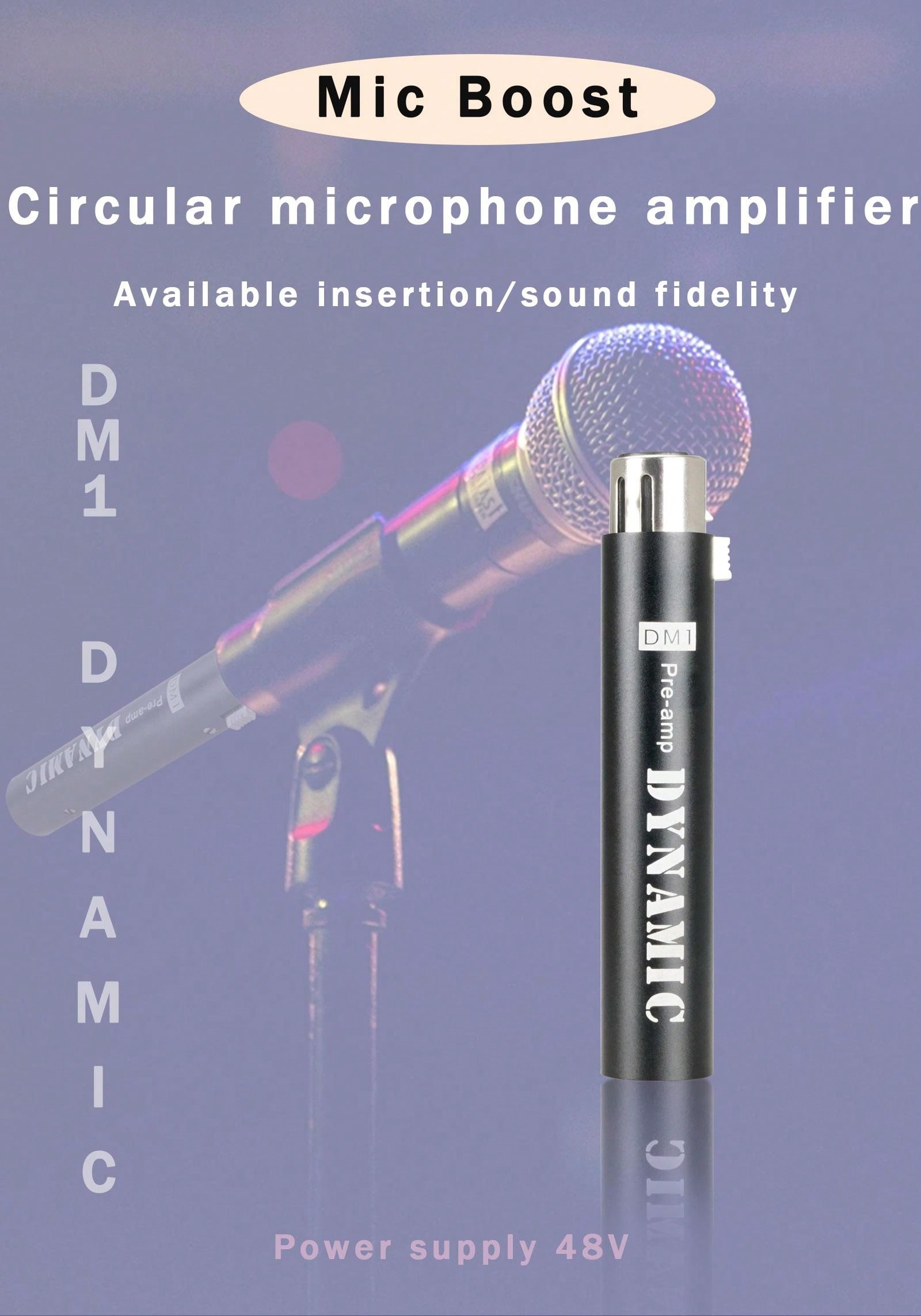 MINI Dynamic Microphone Preamplifier Gain Single Channel Activator Add ...