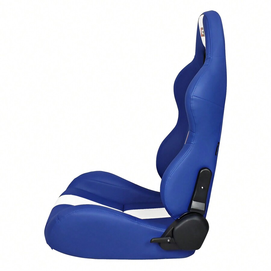 Universal Racing Seats With Dual Sliders, Full PU Leather Bucket Seat ...