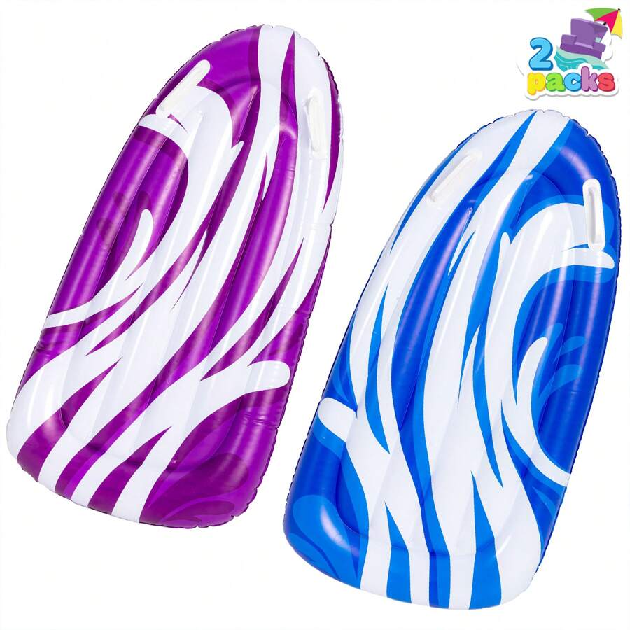 Syncfun 2 Pack Inflatable Bodyboards For Water Slides, Swimming Pool ...