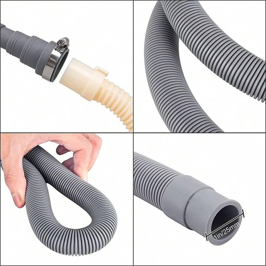 Universal Washing Machine Drain Hose - 6.5 Ft Discharge Hose ...