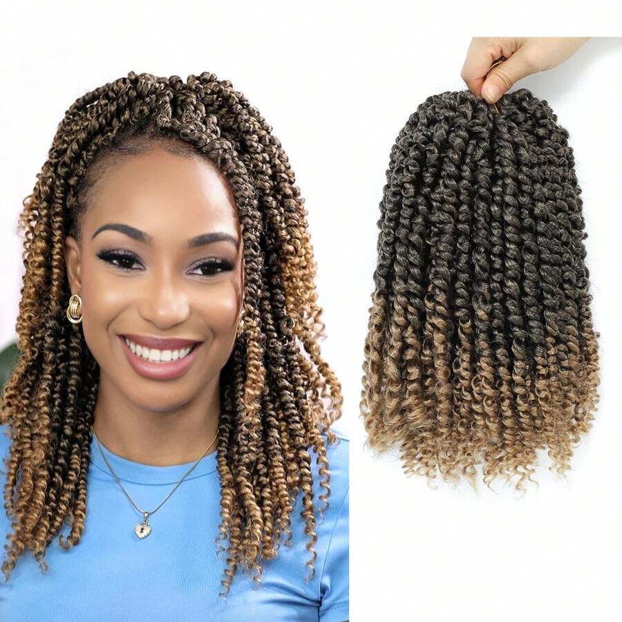 FULCRUM 6-24 Inch Passion Twist Crochet Hair Pre-Twisted Passion Twist ...