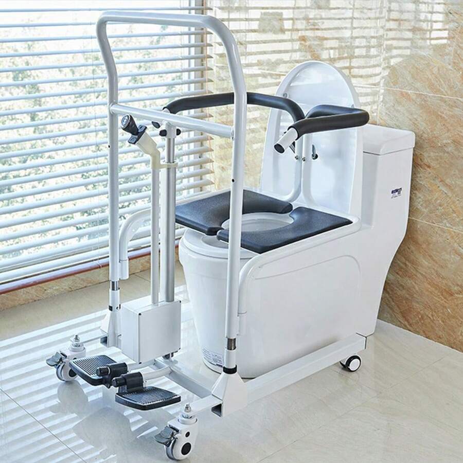 Electric Transfer Chair Patient Lift (4 In 1) For Home 180° Split Seat ...