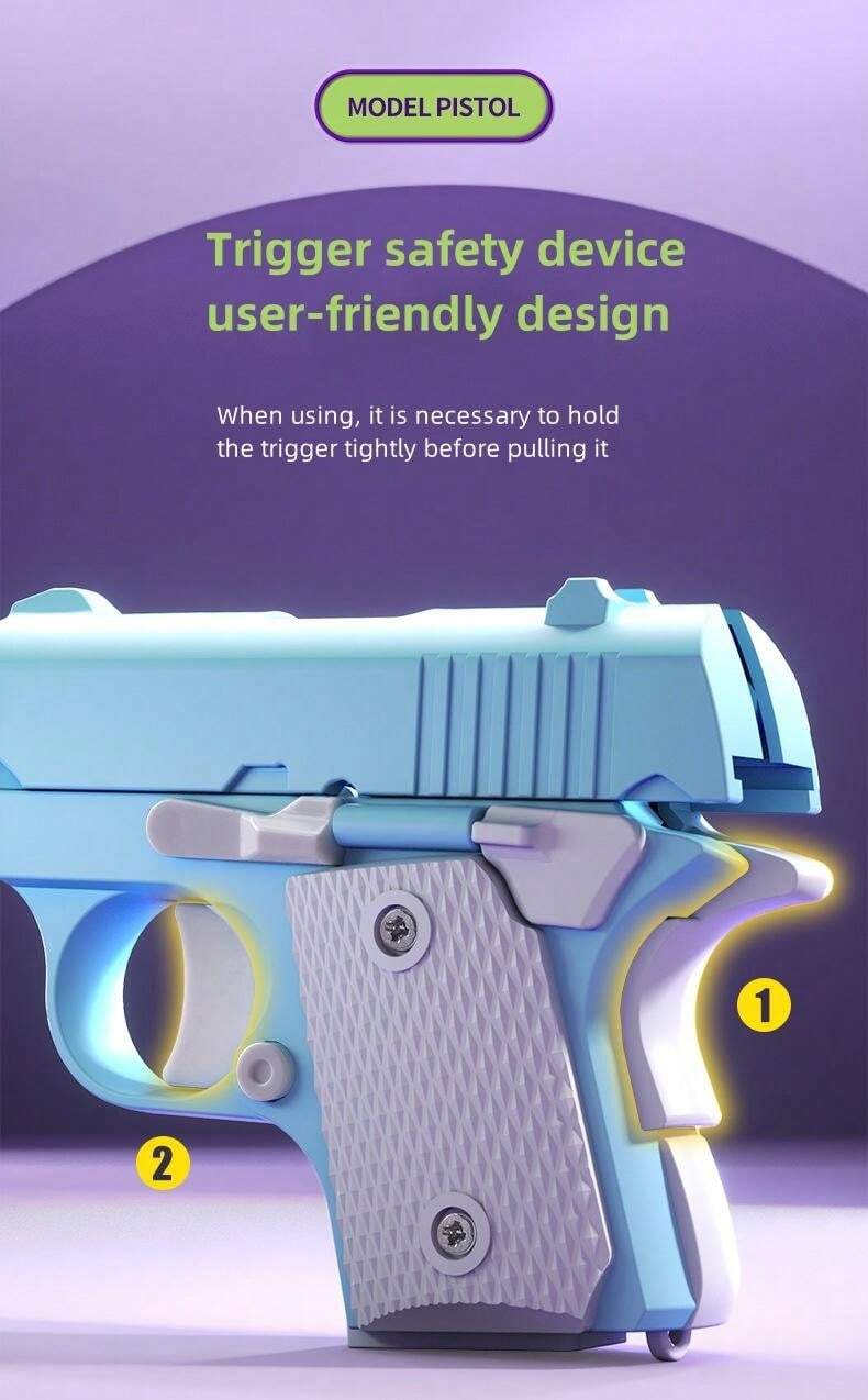 Pistola De Juguete Gravity 1911, Mini Ramiel Con Fuego De Retroceso ...