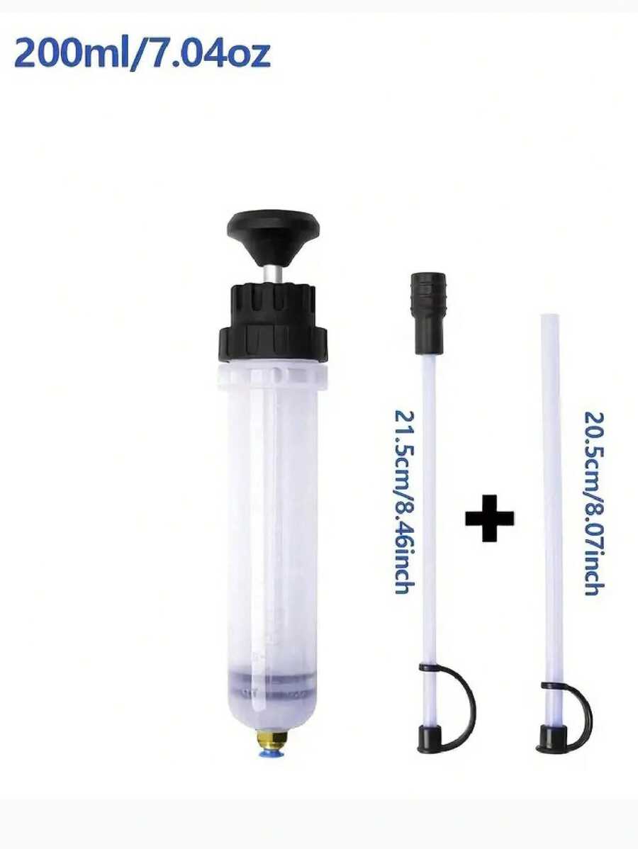 Car Oil Fluid Extractor, Fluid Syringe Pump Manual Suction Vacuum Fuel ...