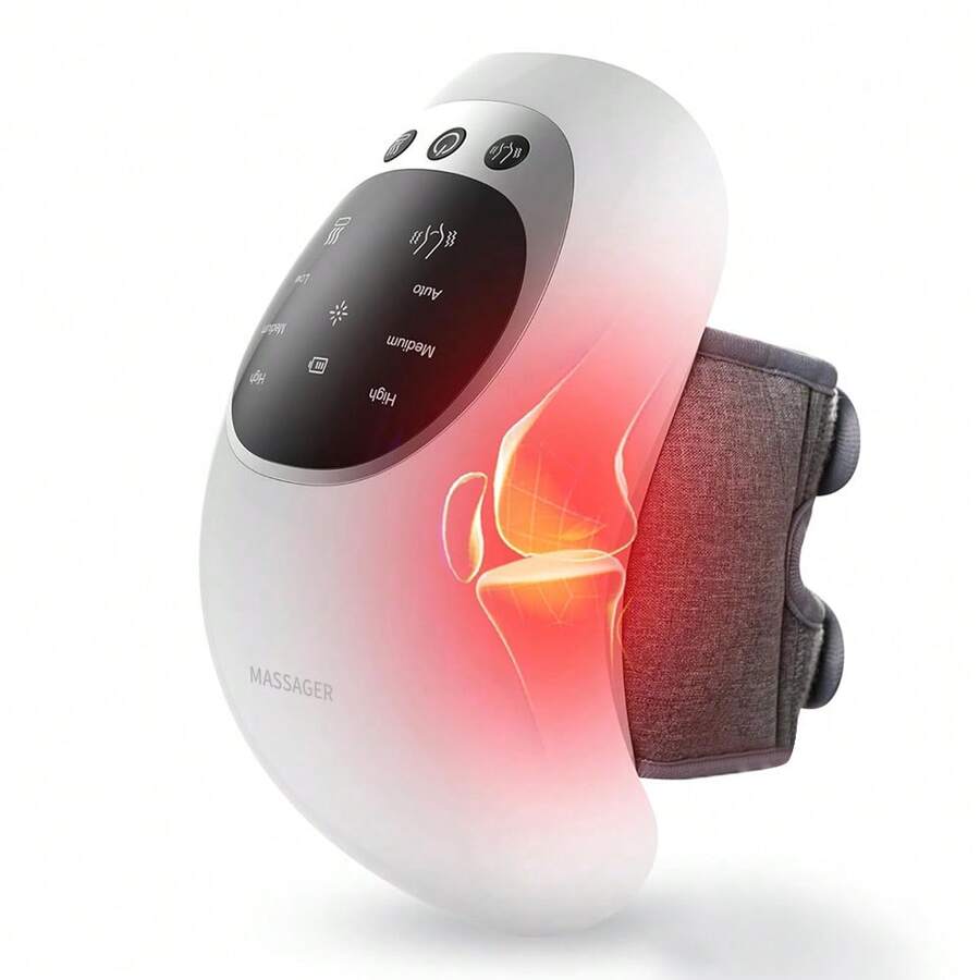 Smart Knee Massager With LED Touch Screen And 3 Heating Modes - Easy ...