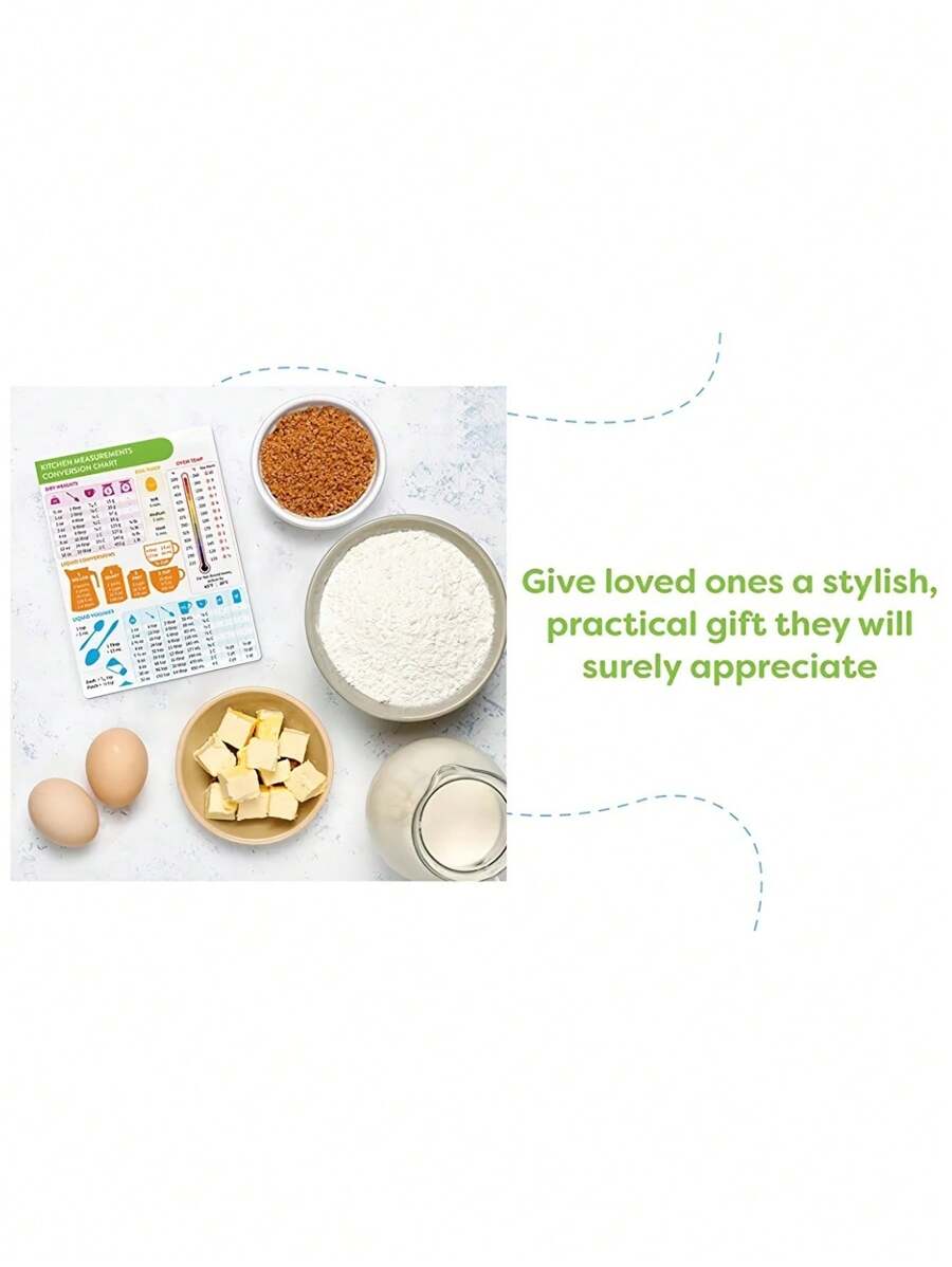 1pc 8inch/6inch Kitchen Conversion Chart Magnet - Imperial & Metric To ...