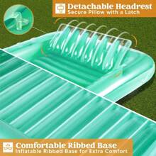 Sloosh Sloosh Inflatable Tanning Pool Lounge Float, 70" X 46" Suntan ...