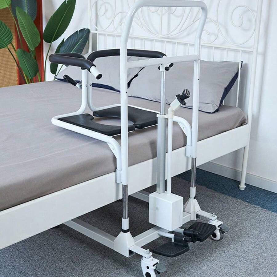 Electric Transfer Chair Patient Lift (4 In 1) For Home 180° Split Seat ...
