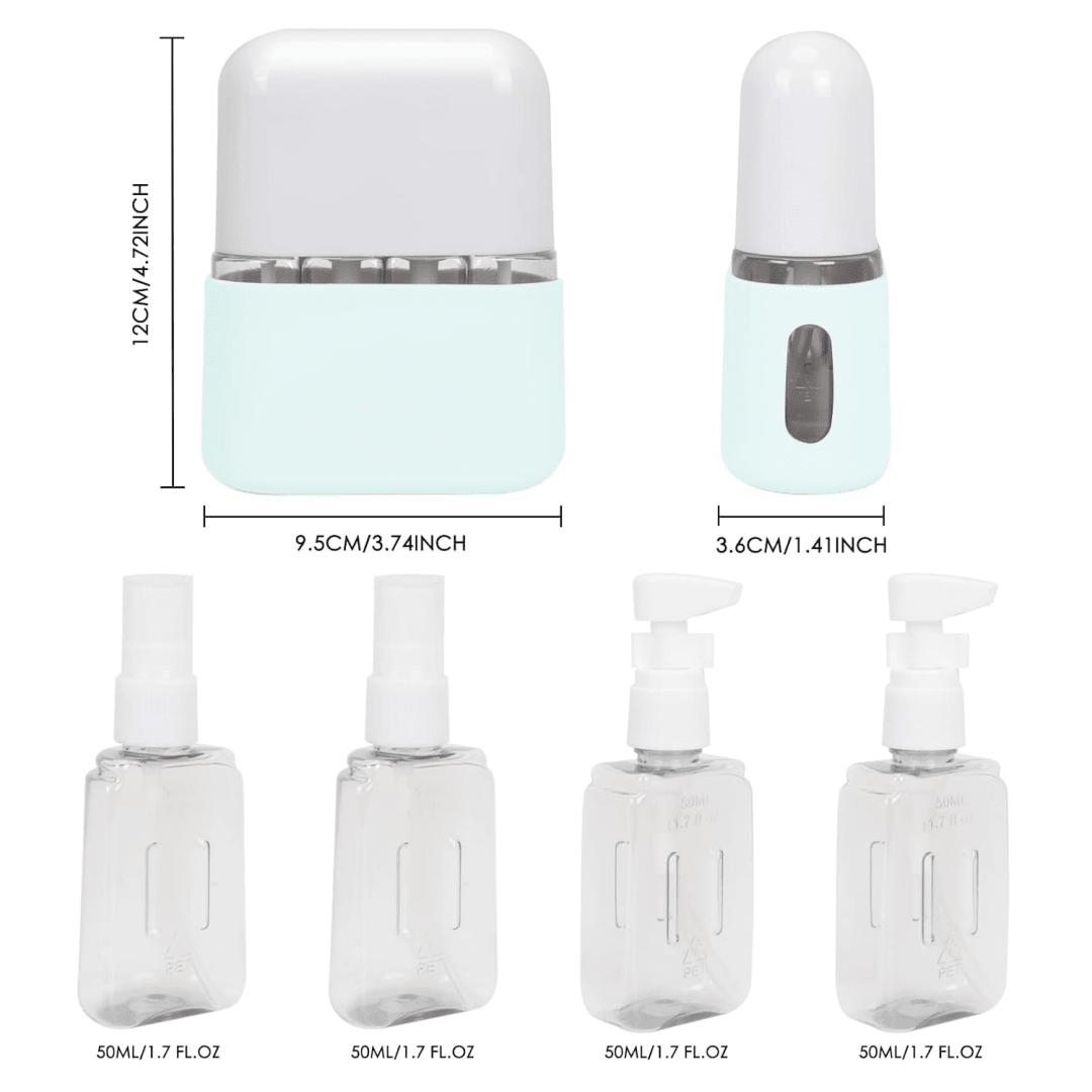 4 In 1 Travel Bottles, Leak Proof Containers For Toiletries TSA ...