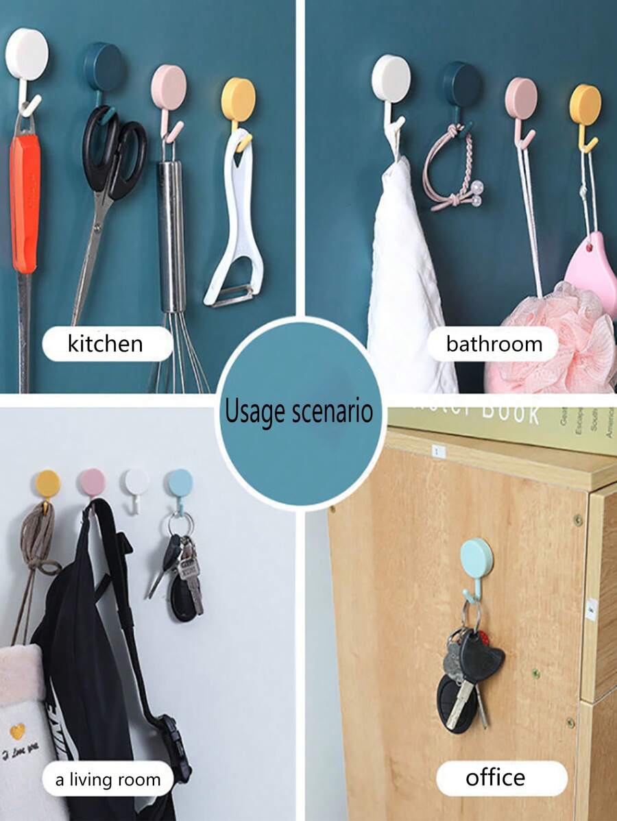20pcs Super Strong Adhesive Hooks For Creative Home, Kitchen, Traceless ...