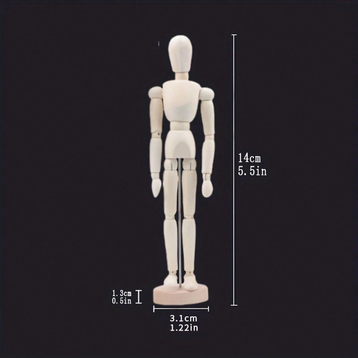 Wooden Doll Flexible And Movable Humanoid Scale Wooden Figure Model ...