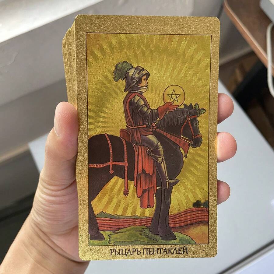 Russian Gold Foil Deck In Box For Beginners Prophecy Oracle Cards Toro ...