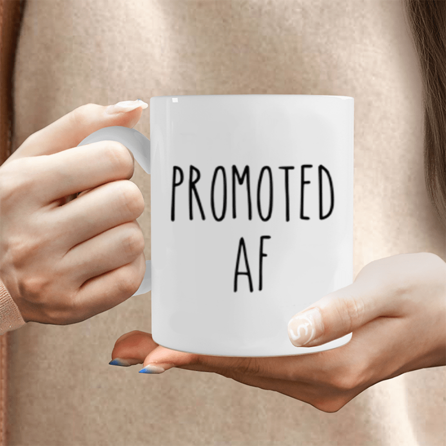 1PC, Fun Ceramic Cup, Promoted Coffee Cup, Promoted To Boss, Manager ...