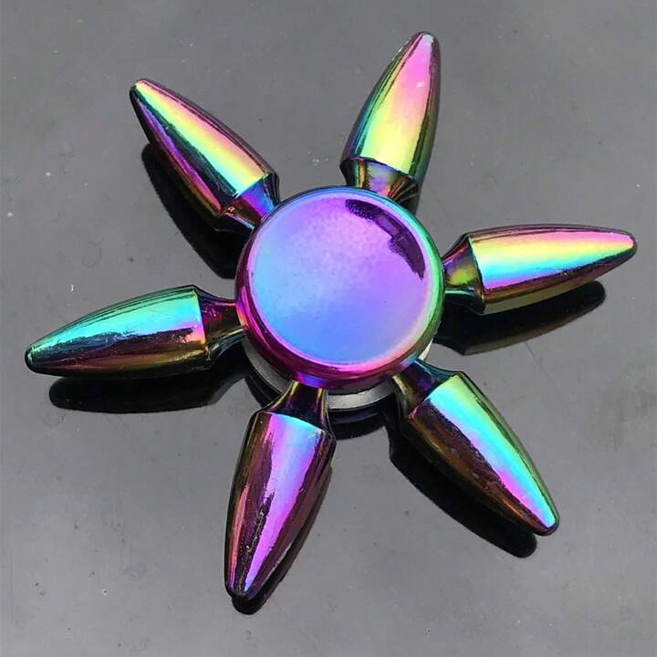 Aronclub Metal Fidget Hand Spinner Finger Spinner Jouet De Soulagement De Stress De Gyroscope En Alliage Cadeau De Finger Spinner