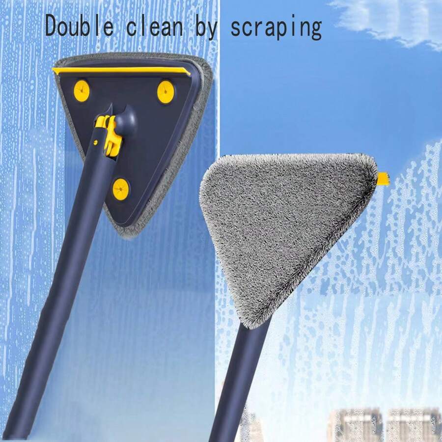 1pc Large Triangle Mop With Twist Water Function, 360° Rotation And ...