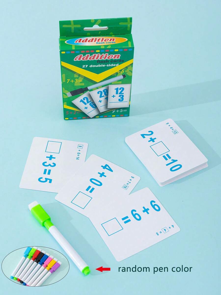 1 Set Of 27 Double-Sided Laminated Tear Resistant Educational ...