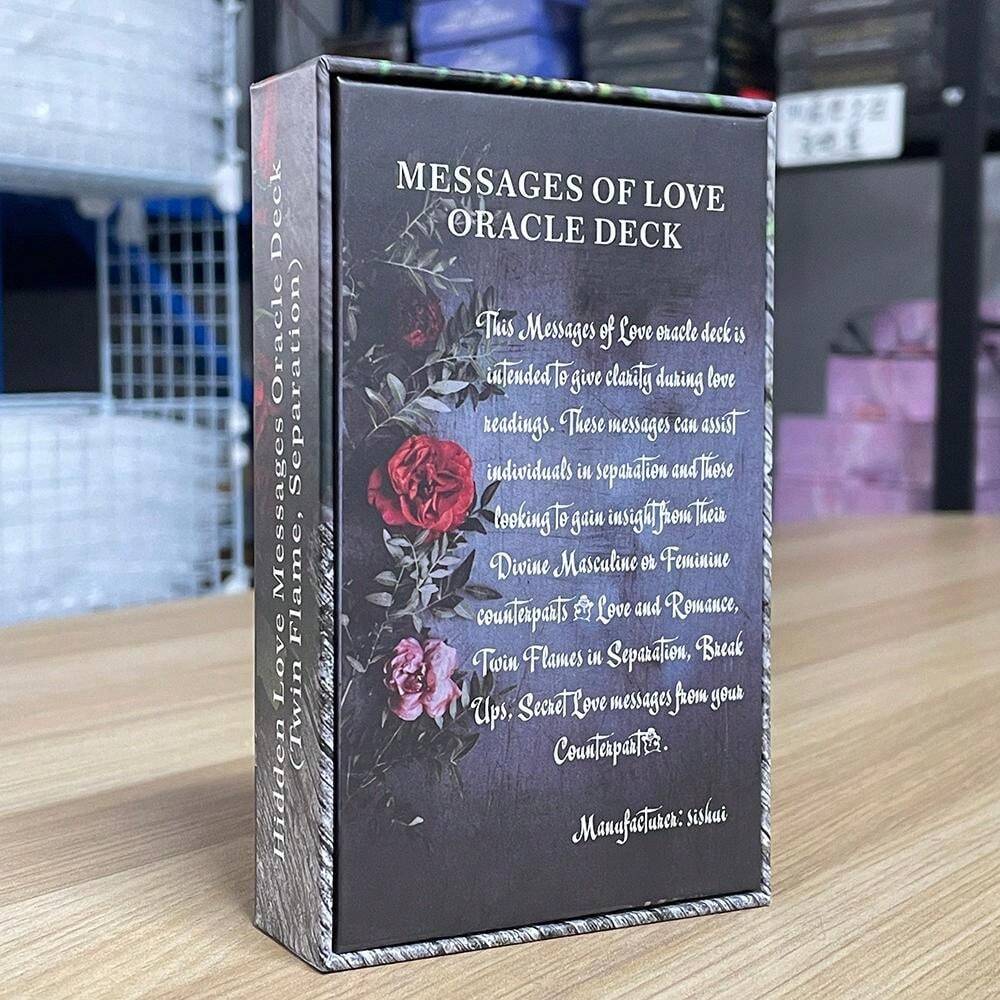 Love Message Of Love Oracle Deck 54-Cards With Keywords English Version ...