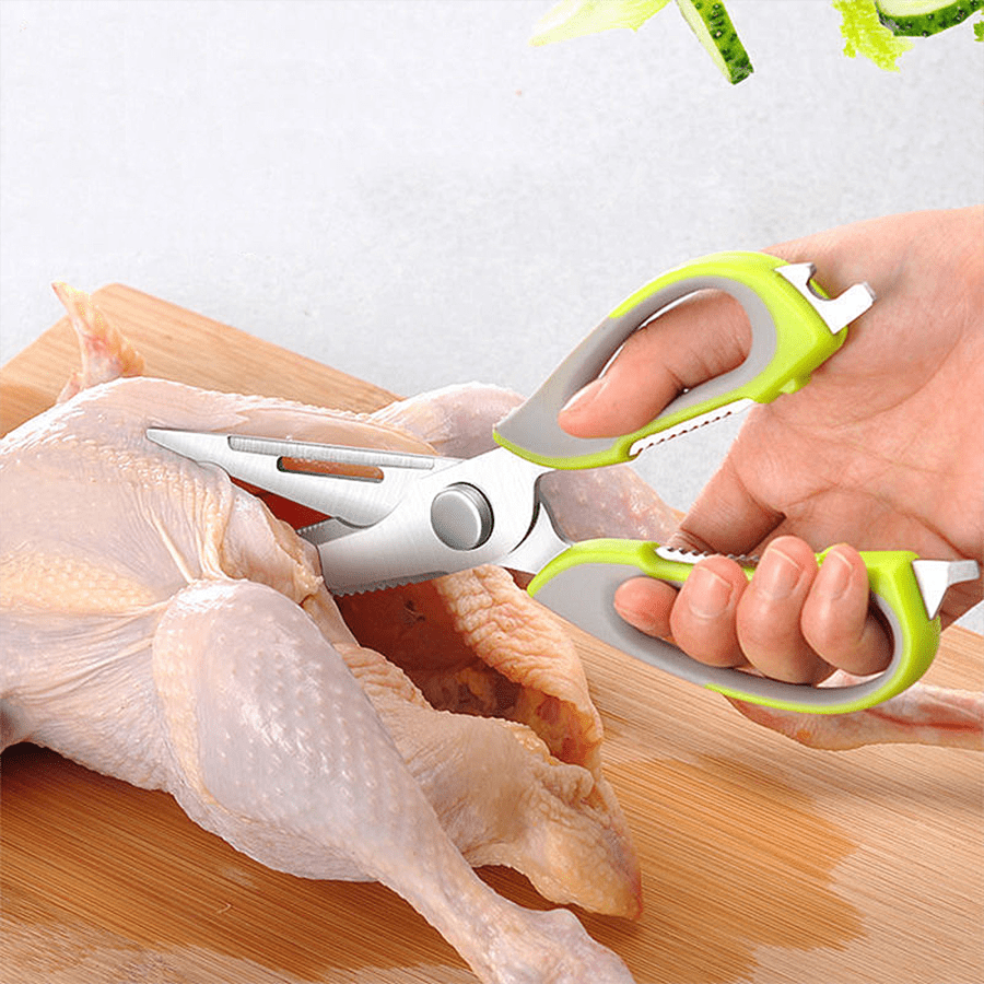 Multi-Functional Kitchen Scissors, Stainless Steel Magnetic Detachable ...