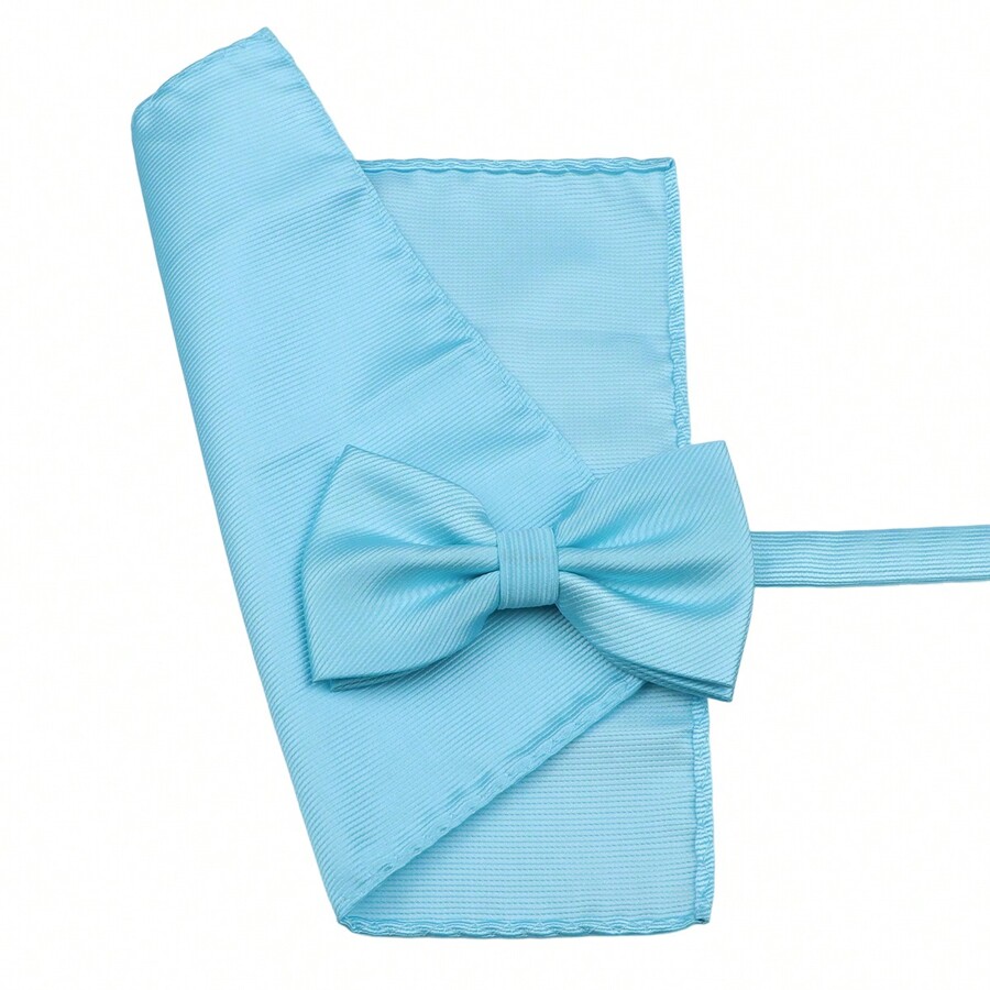 2pcs/Set Men's Classic Folded Tie & Pocket Square Combination, Suitable ...