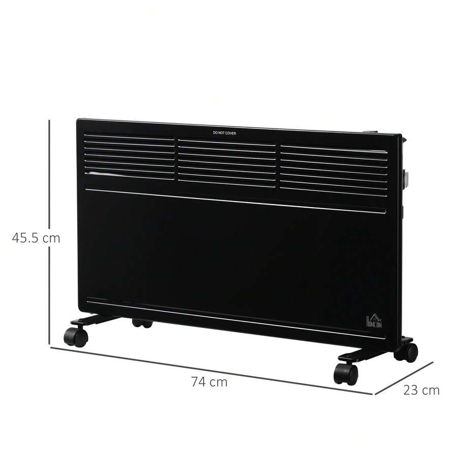 HOMCOM Convector Radiator Heater Freestanding Or Wall-Mounted Portable ...