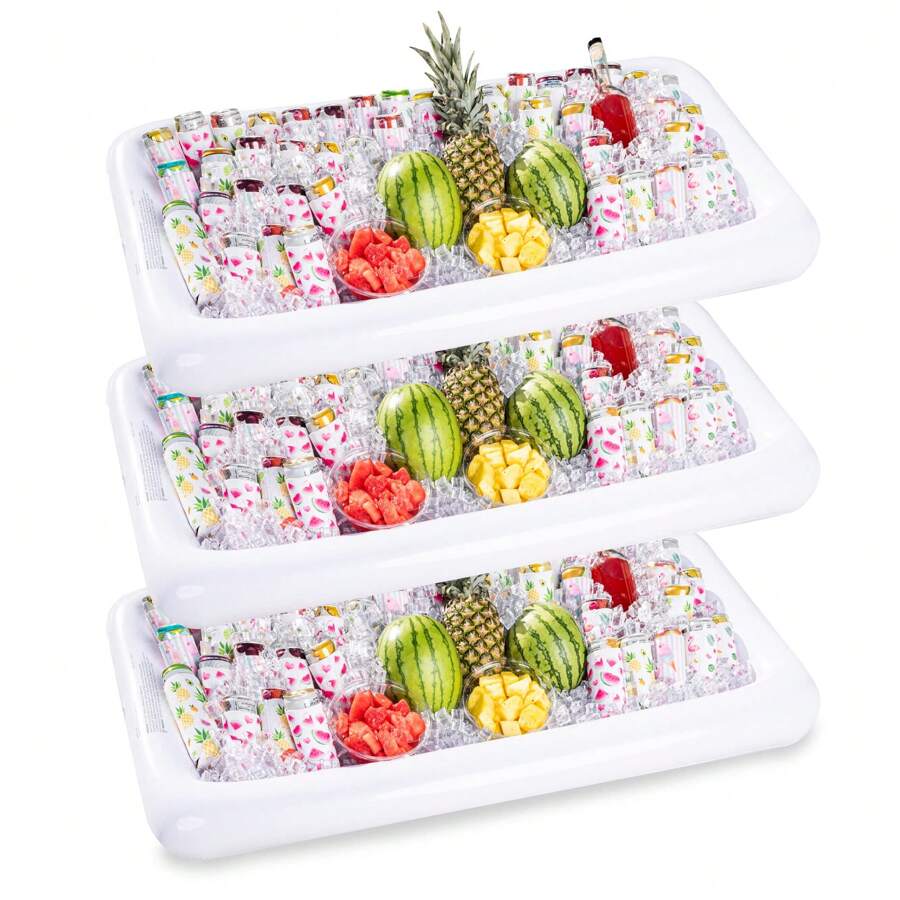 Syncfun 3-Pack Inflatable Serving Bars Cooler - Inflatable Cooler Ice ...