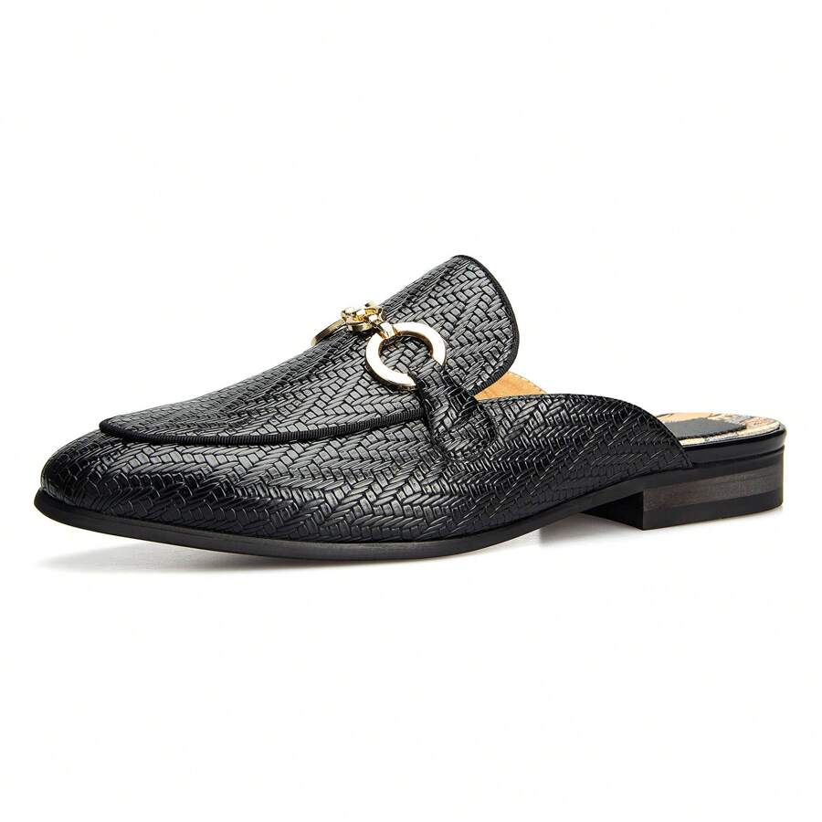 Mens Mules Mens Slippers Slip-On Loafers Casual Half Loafers Shoes Mens ...