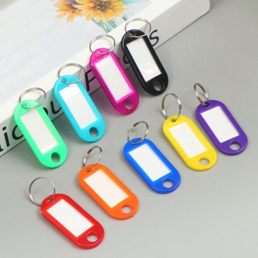 10pcs Mixed Color Plastic PP Key Tags For Rental Rooms, Hotels, Hotels ...