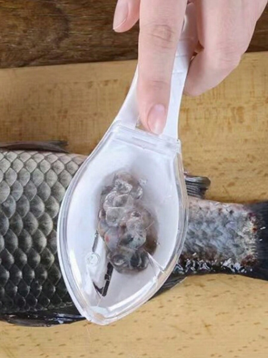 1pc Covered Fish Scale Scraper Fish Cleaning Tool, Effective Fish Scale ...