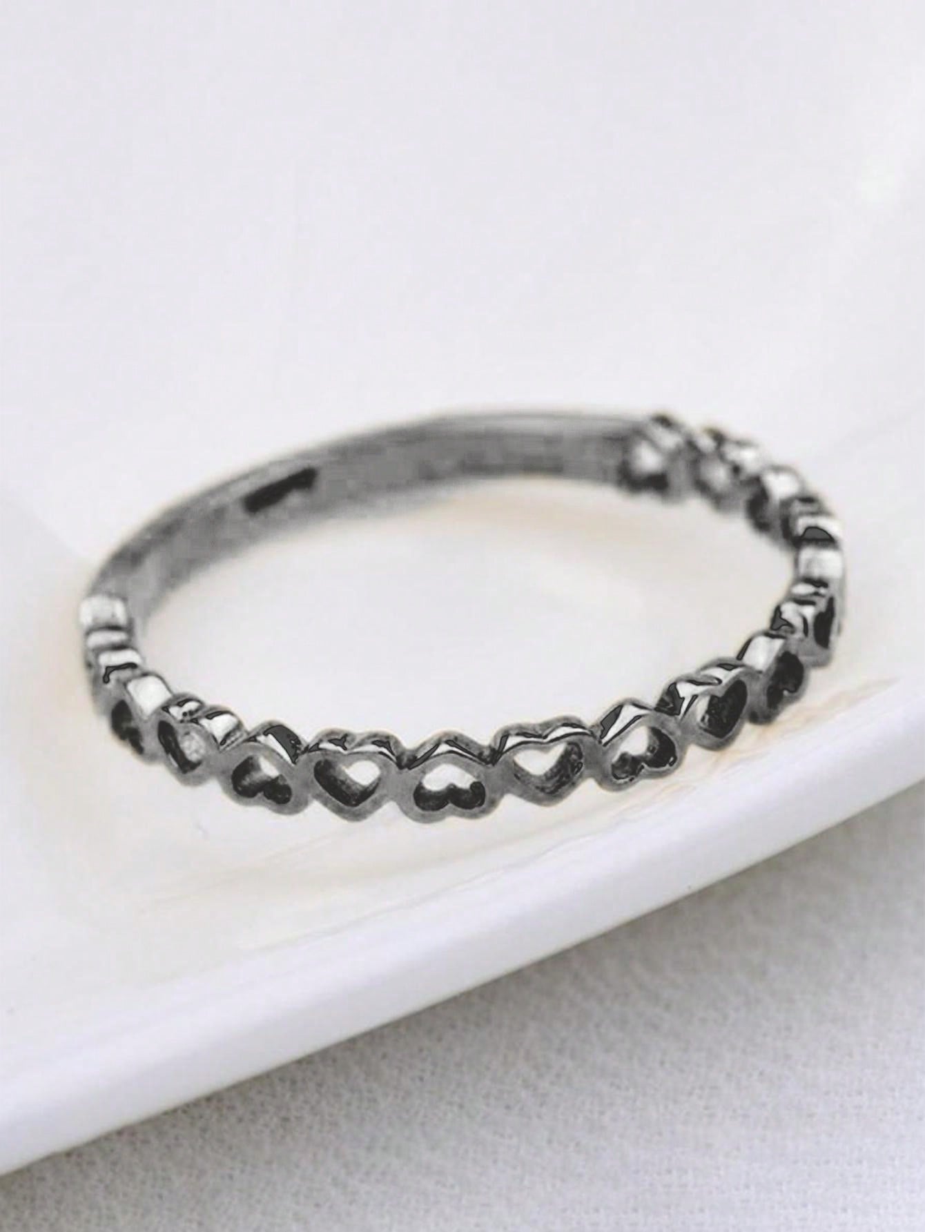 1Pc Girls Cute Heart Rings For Children For Birthday Gifts For Party ...