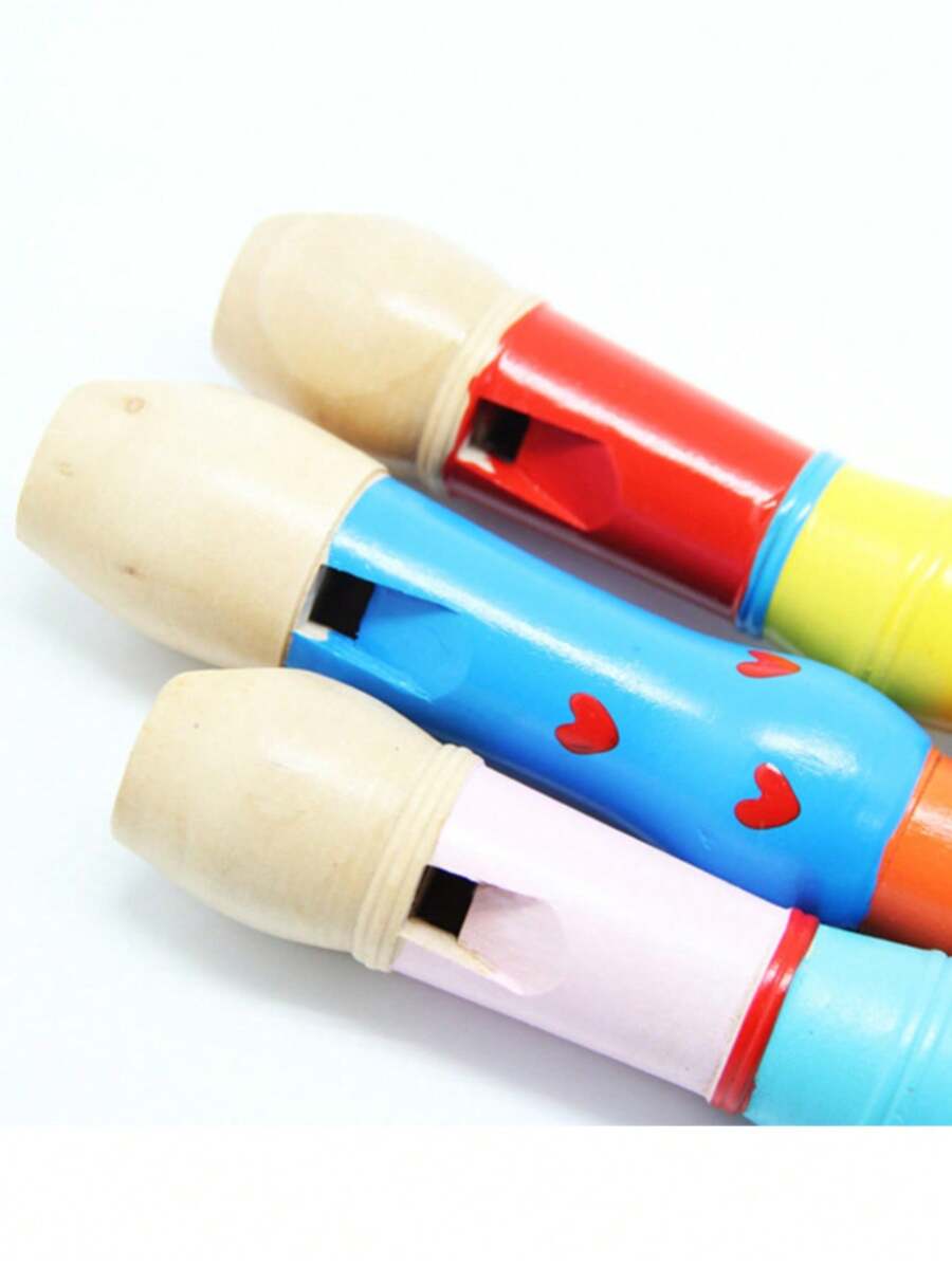 1PCS Wooden Cartoon Flute Children's Toy, Conducive To Children's Early ...