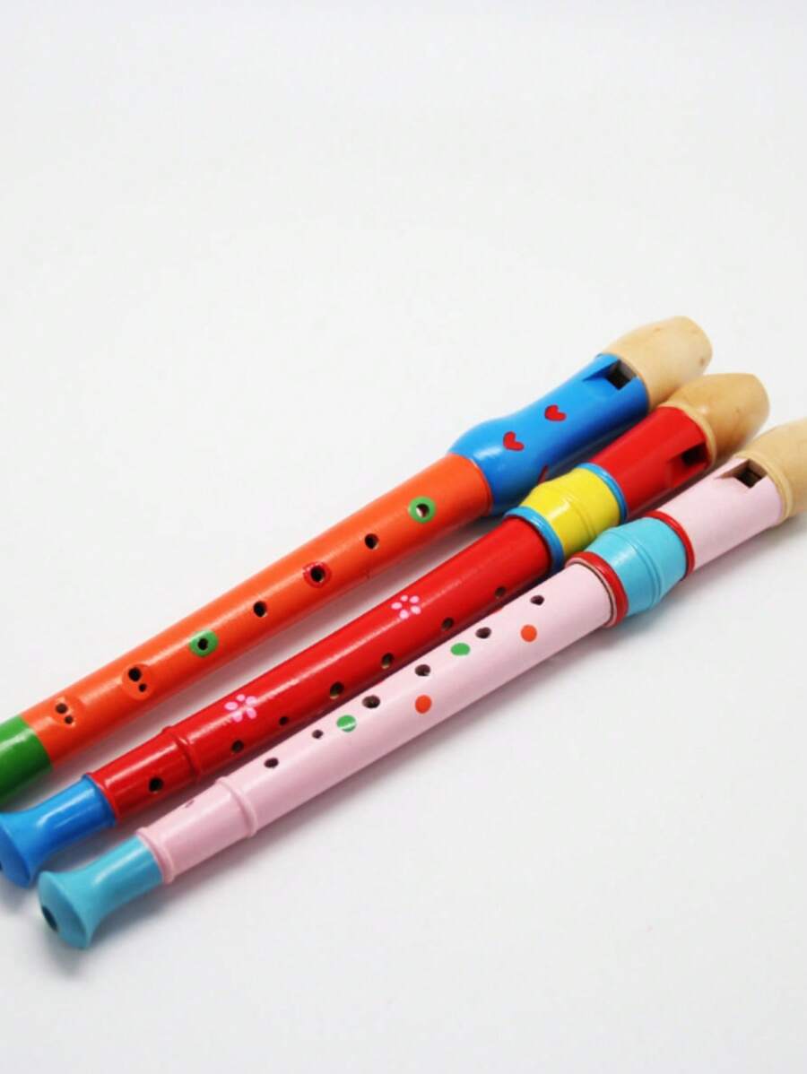 1PCS Wooden Cartoon Flute Children's Toy, Conducive To Children's Early ...