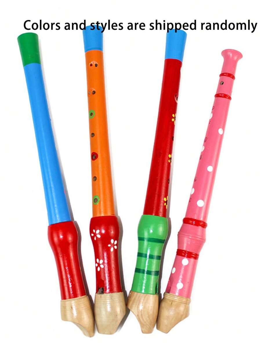 1PCS Wooden Cartoon Flute Children's Toy, Conducive To Children's Early ...