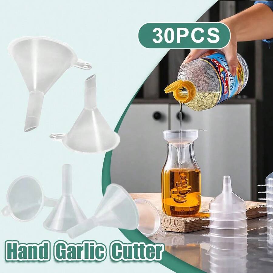 30pcs Plastic Funnel Kitchen Cooking Tool For Wine Milk Mini Portable ...