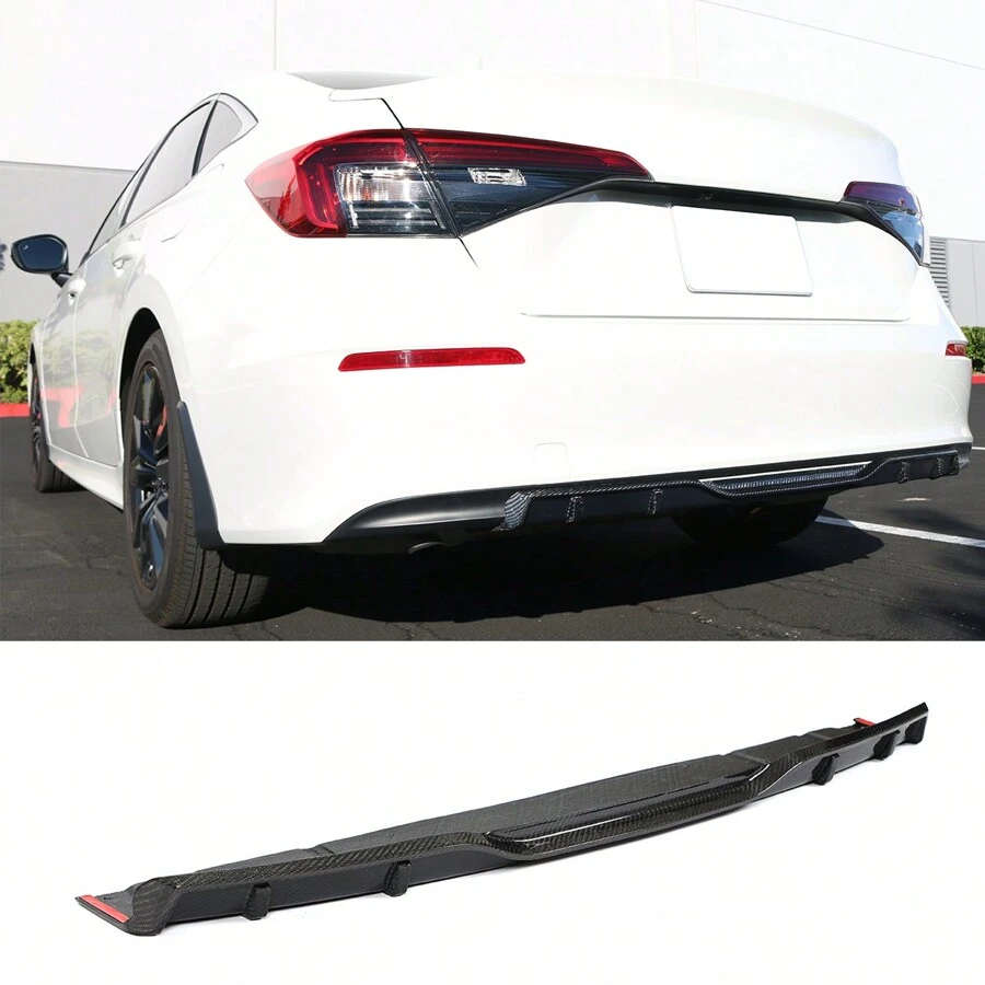 Rear Diffuser Compatible With 2022-2024 Civic 11th Gen Sedan, HPD Style ...